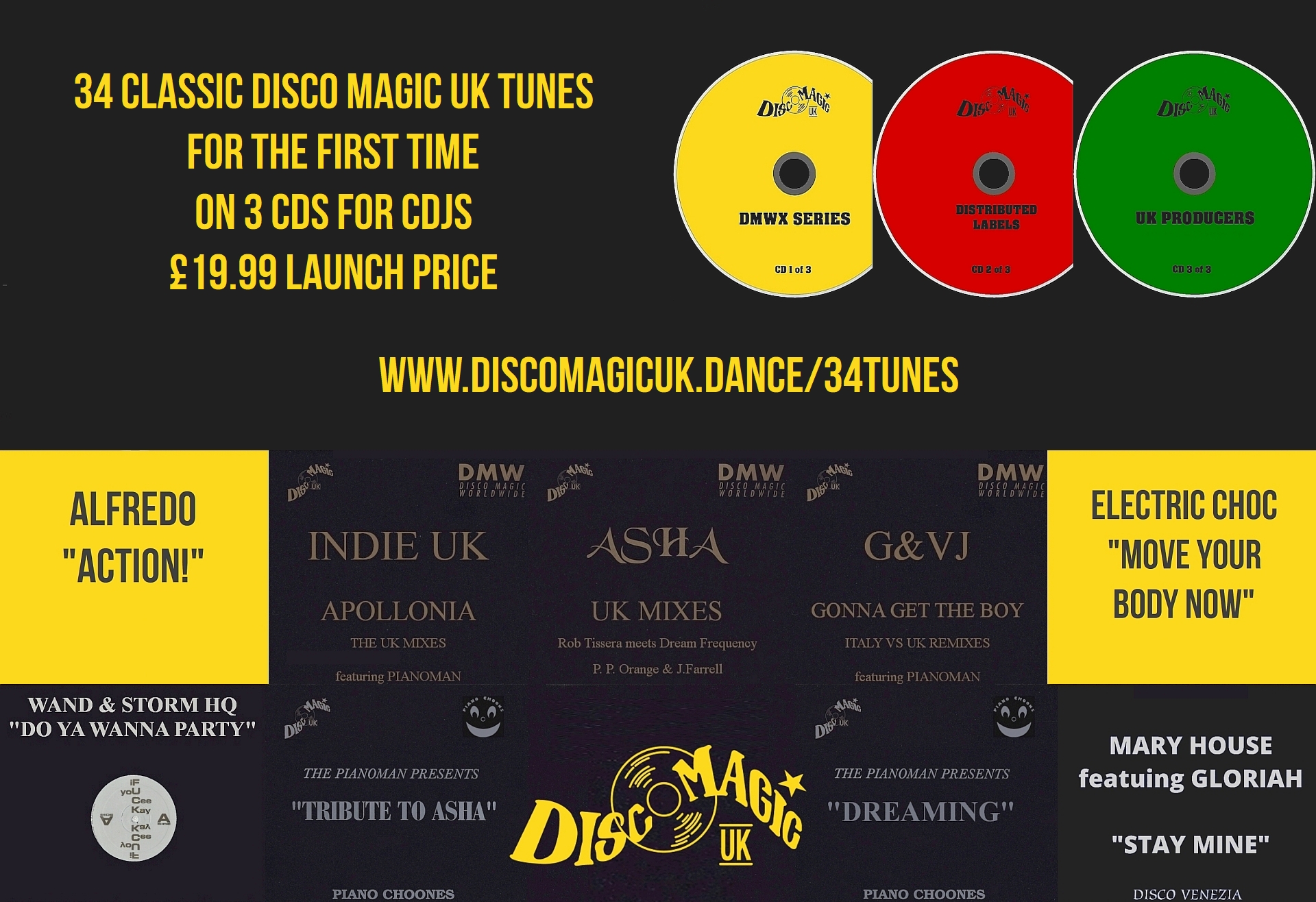 DISCO MAGIC UK 34 Classic Tune on CD